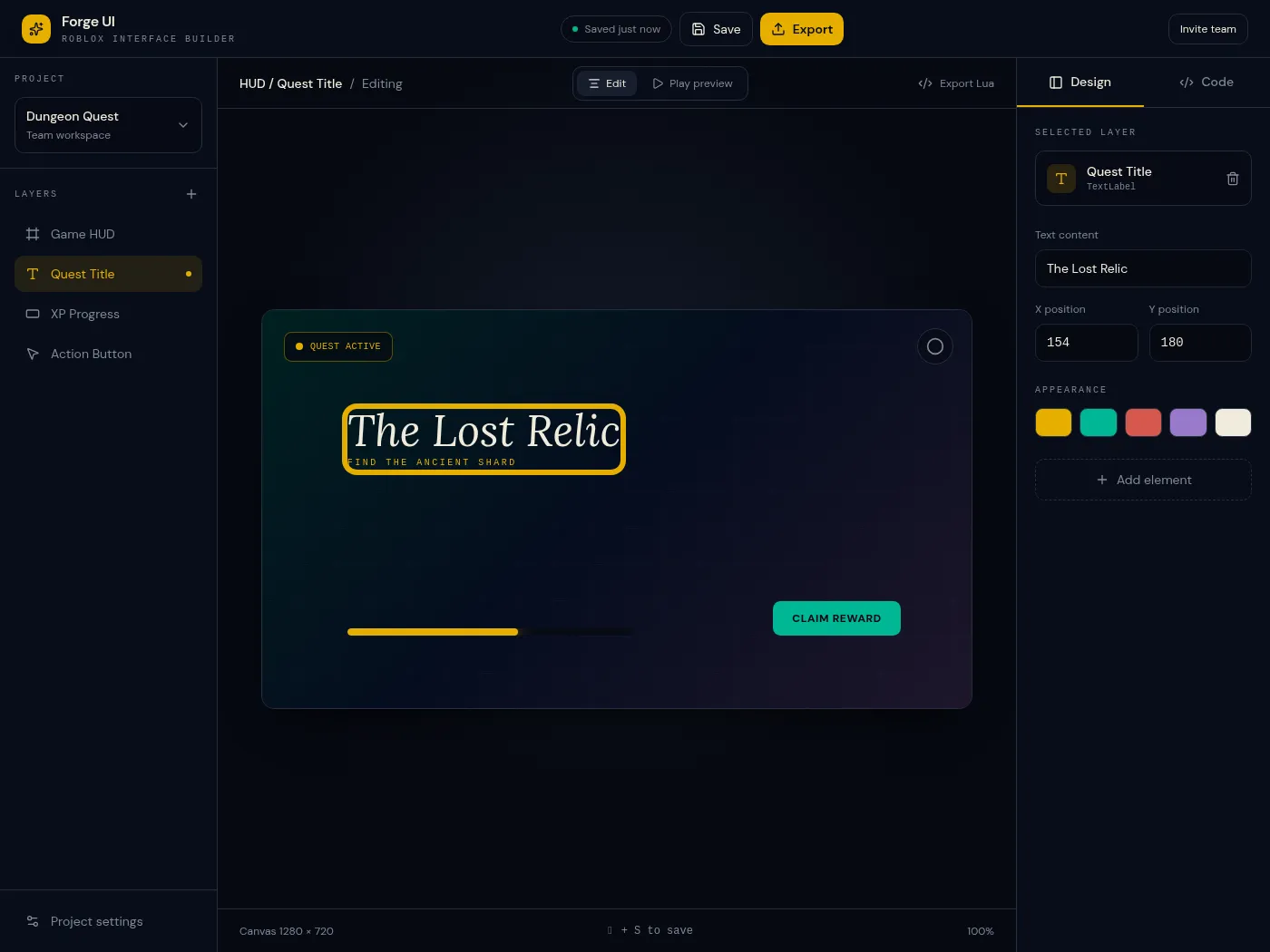 Roblox UI Creator