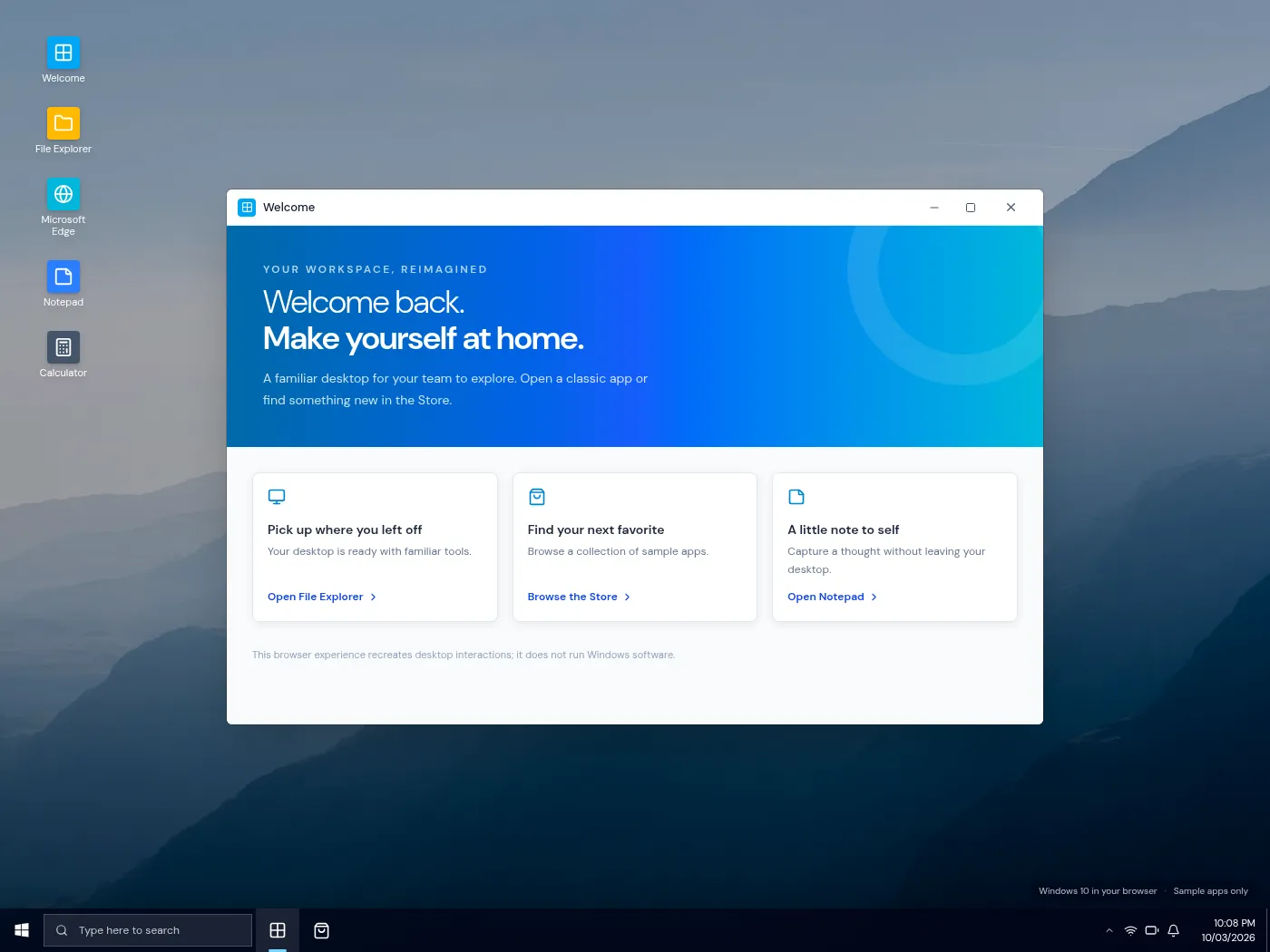 Win10 Browser Emulator
