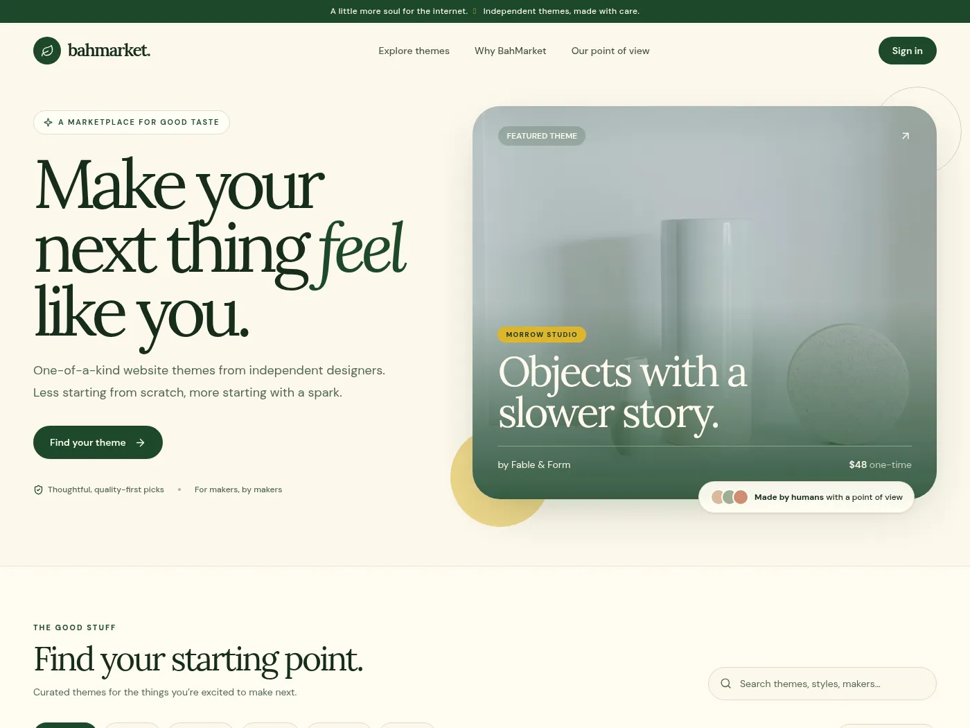 BahMarket Themes Hub