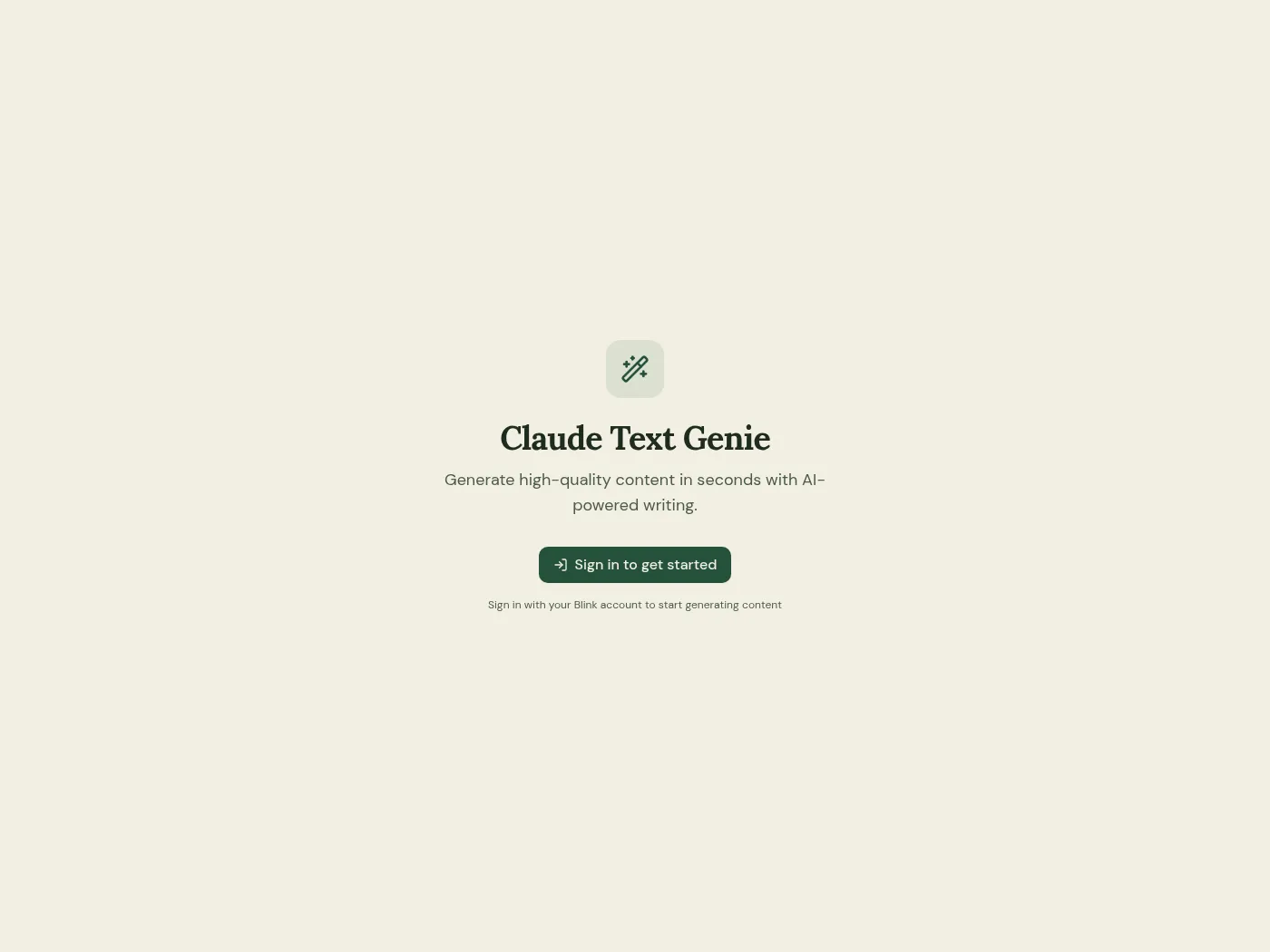 Claude Text Genie