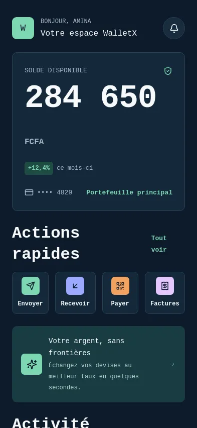 WalletX Mobile