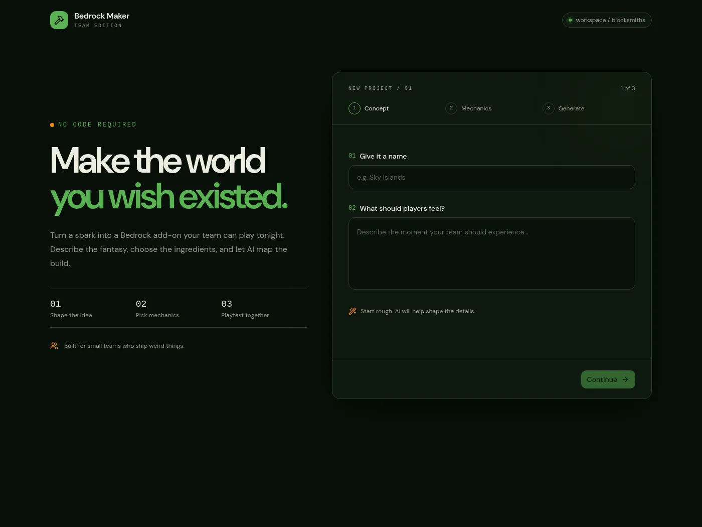 AI Bedrock Creator
