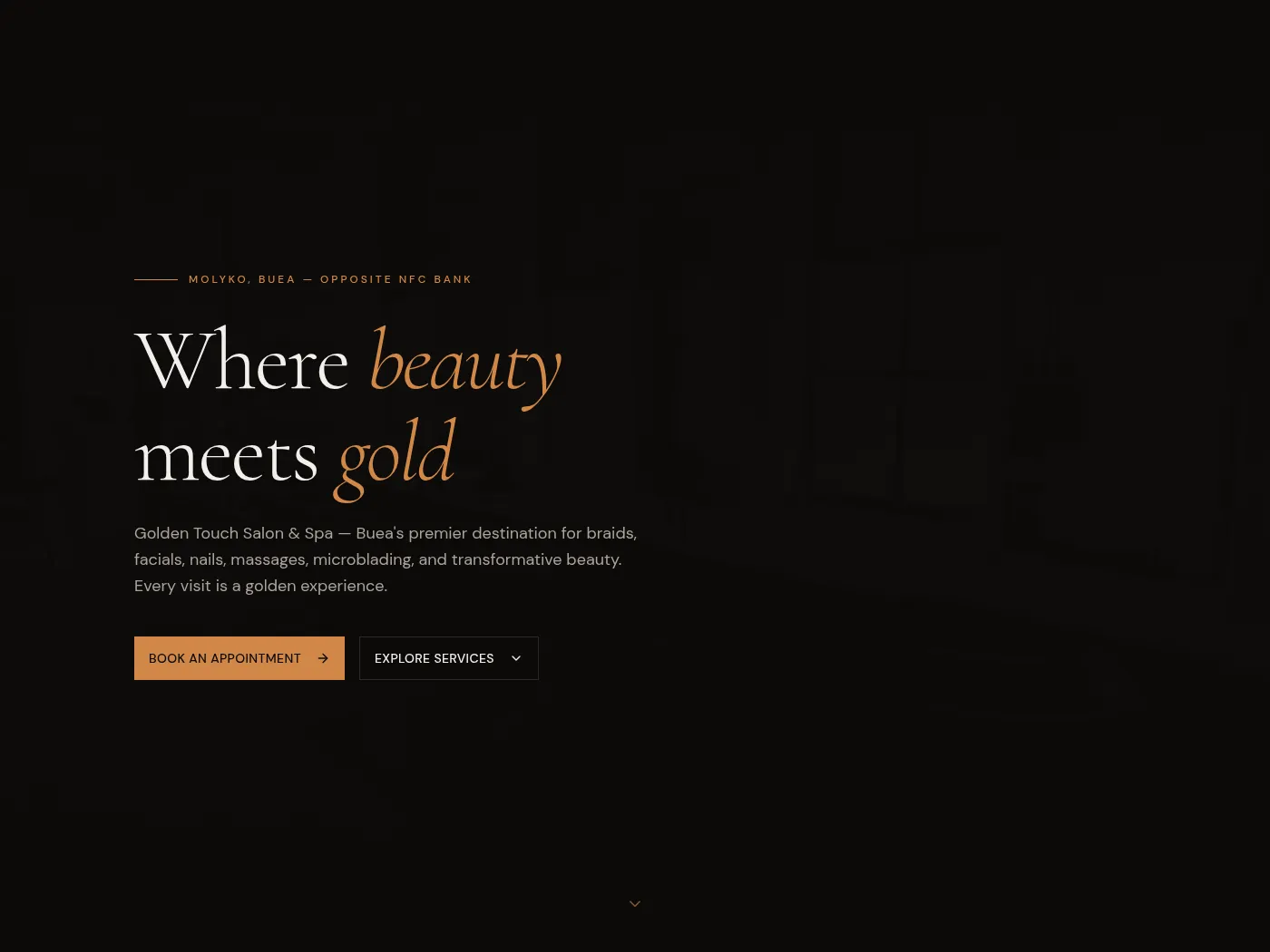 Golden Touch Salon Website