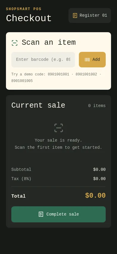 ShopSmart POS App