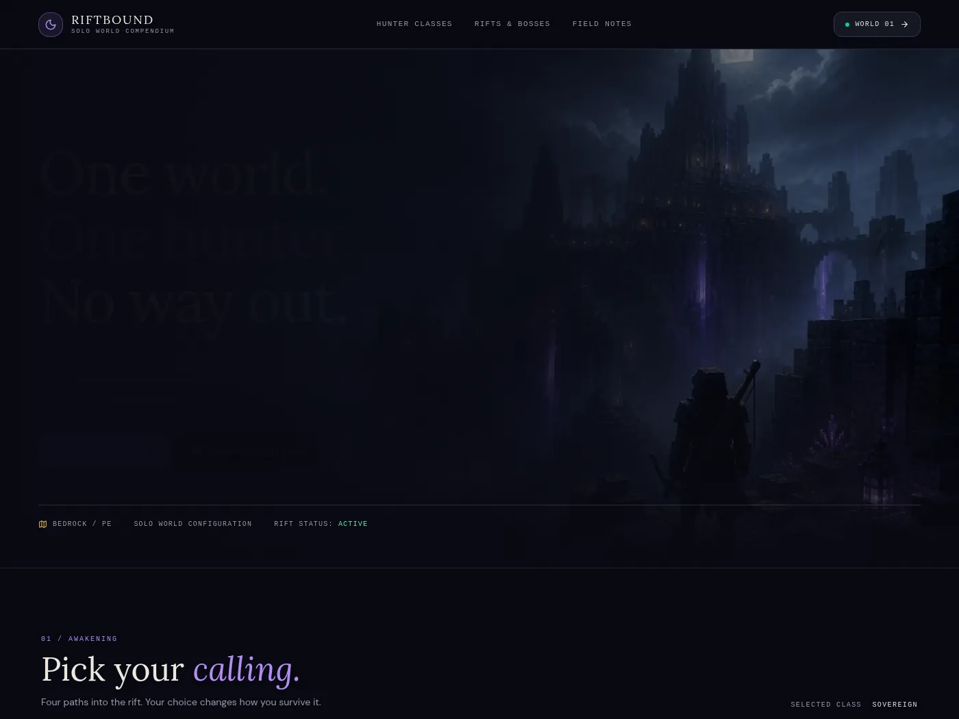 Solo Leveling MC Addon