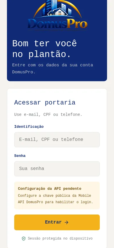 DomusPro Portaria Mobile