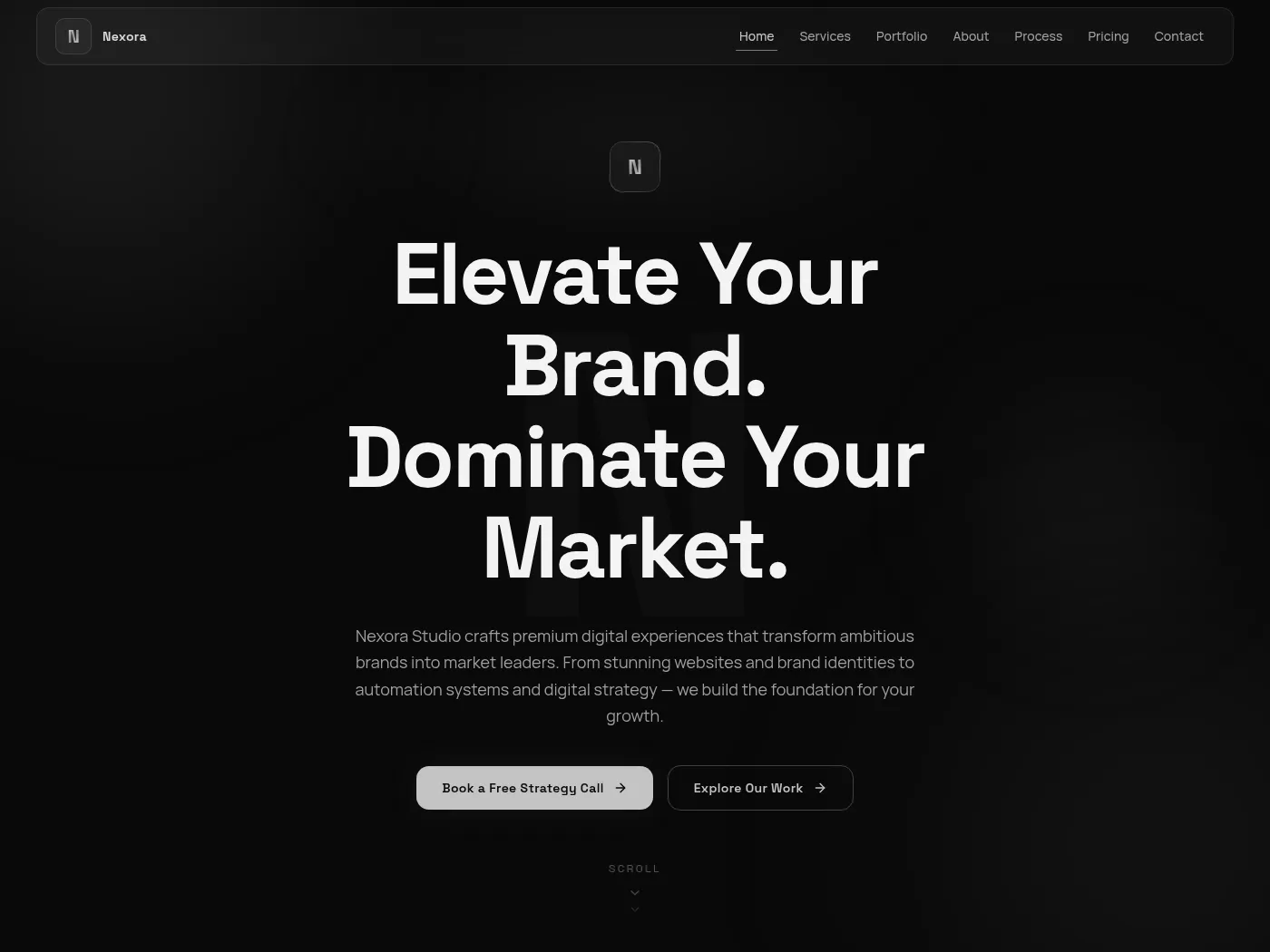 Nexora Studio Premium Site