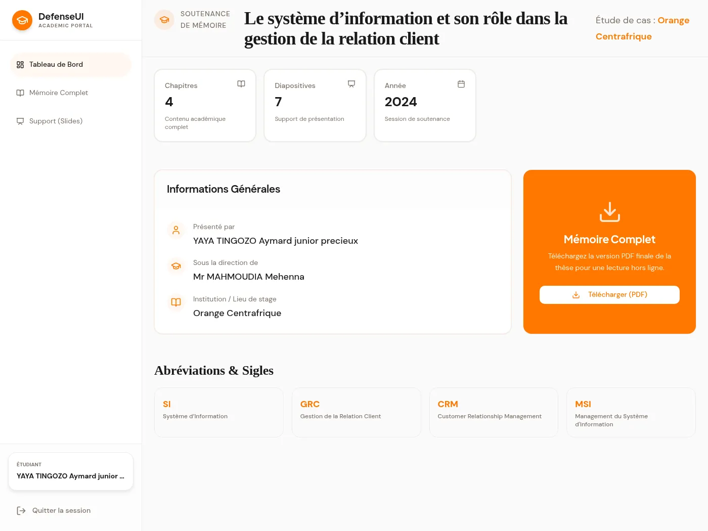 Mémoire Défense Booster