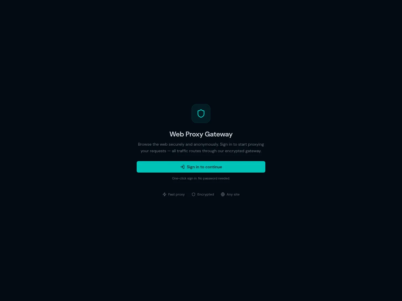 Web Proxy Gateway