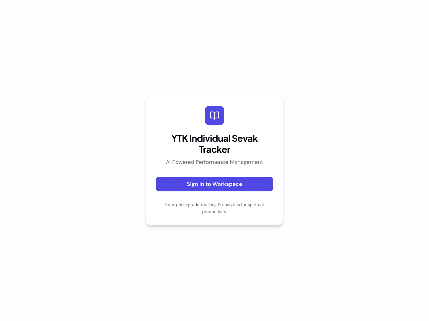 YTK Sevak AI Tracker