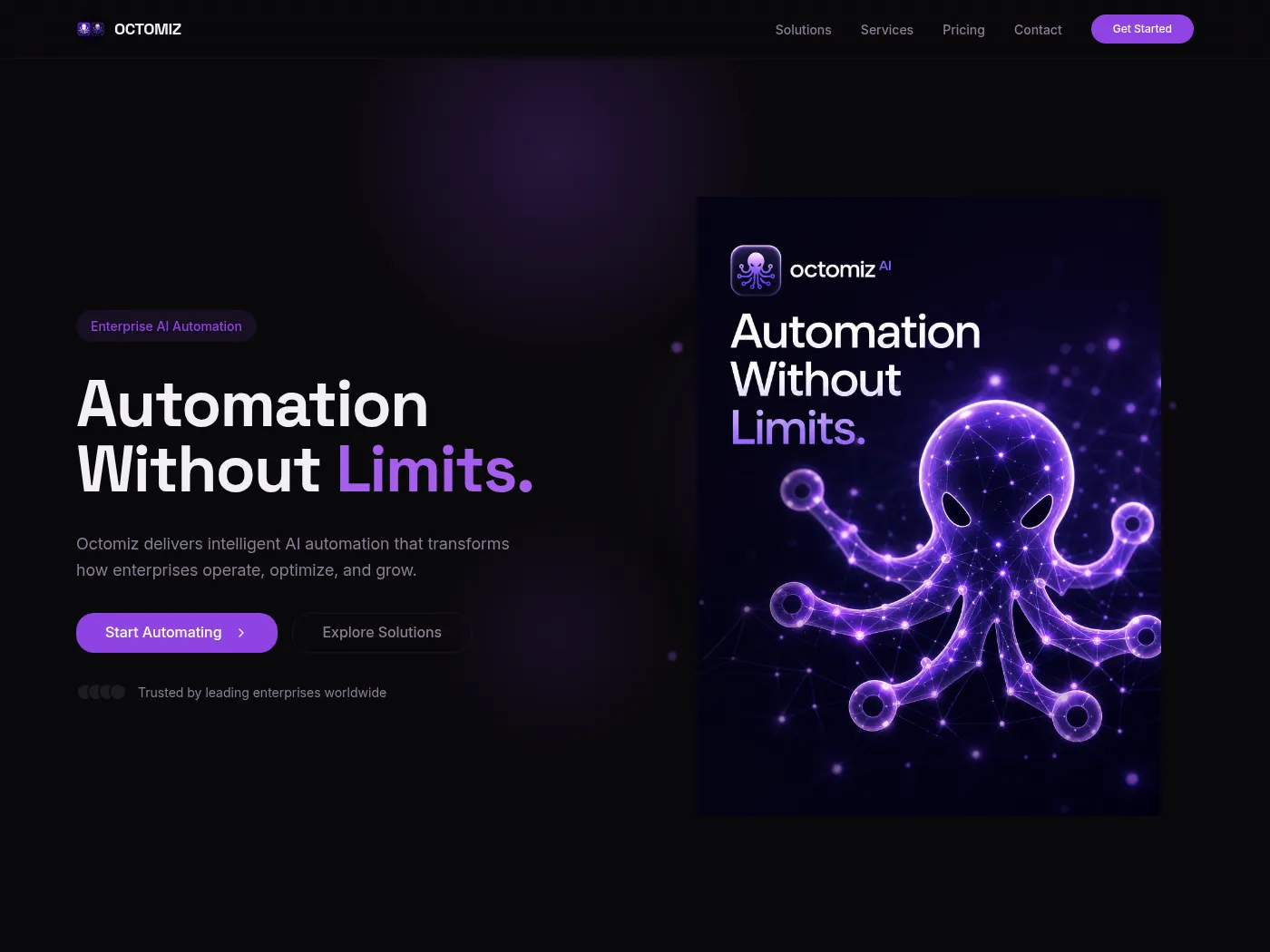 Octomiz Enterprise Website