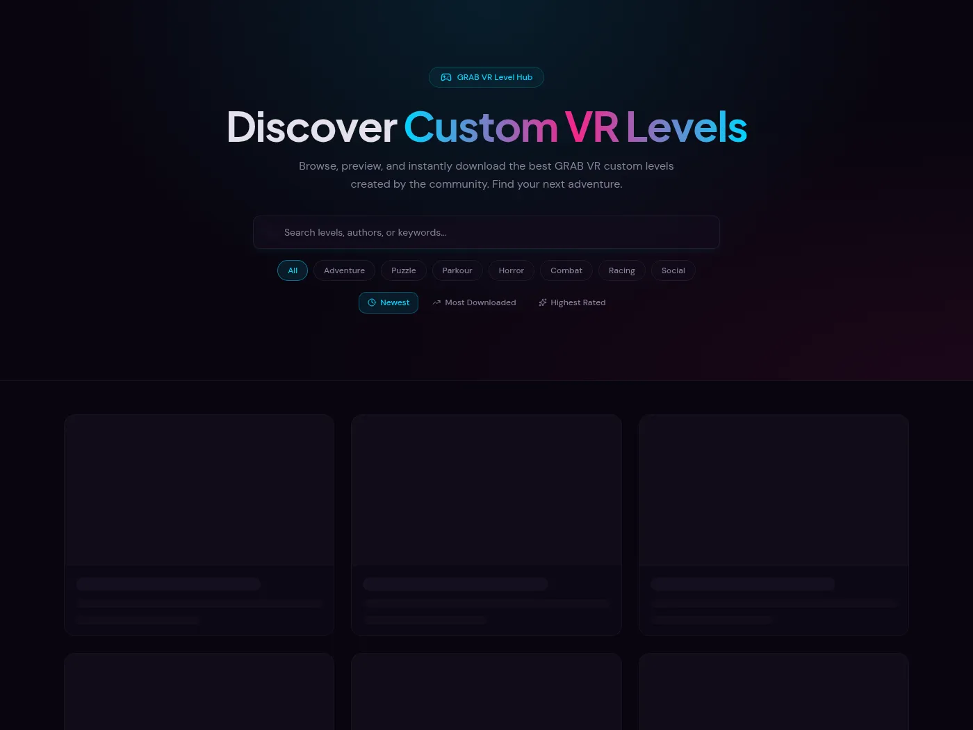 GRAB VR Level Hub