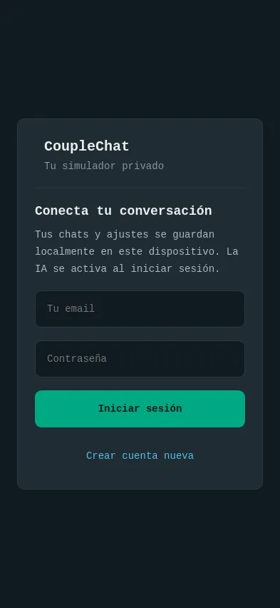 CoupleChat AI Simulator