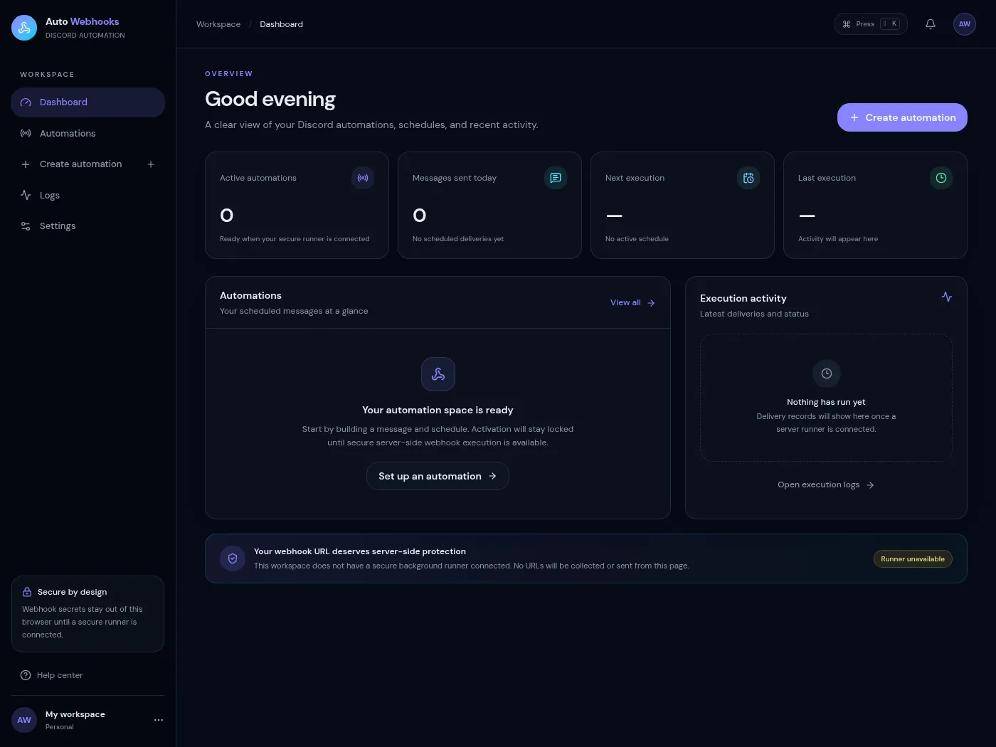 Auto Webhooks Manager