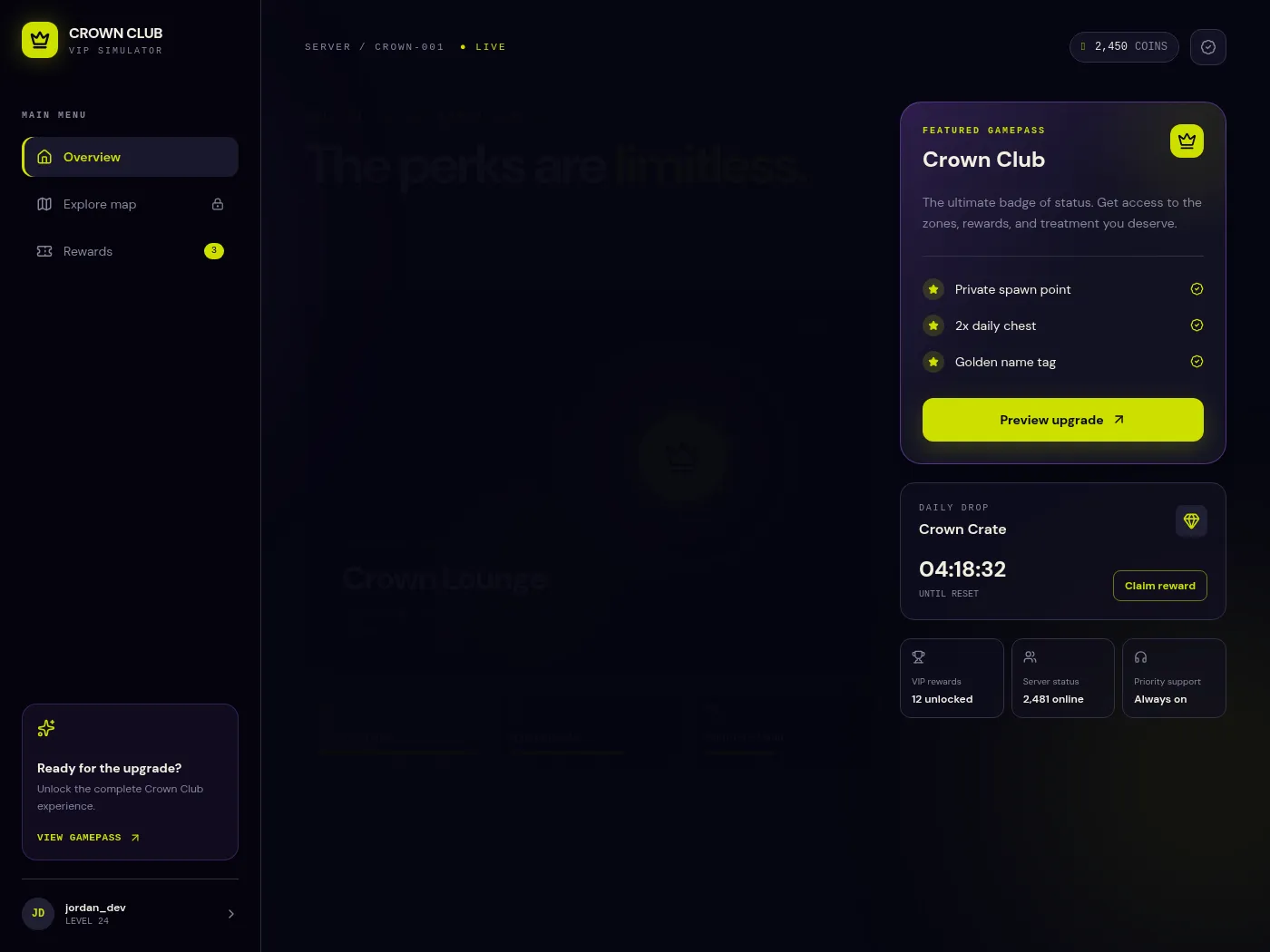 VIP Simulator Crone