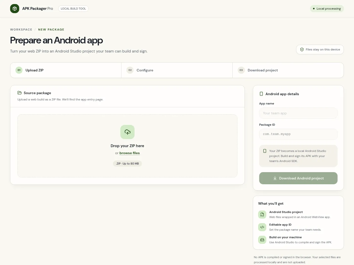 APK Packager Pro