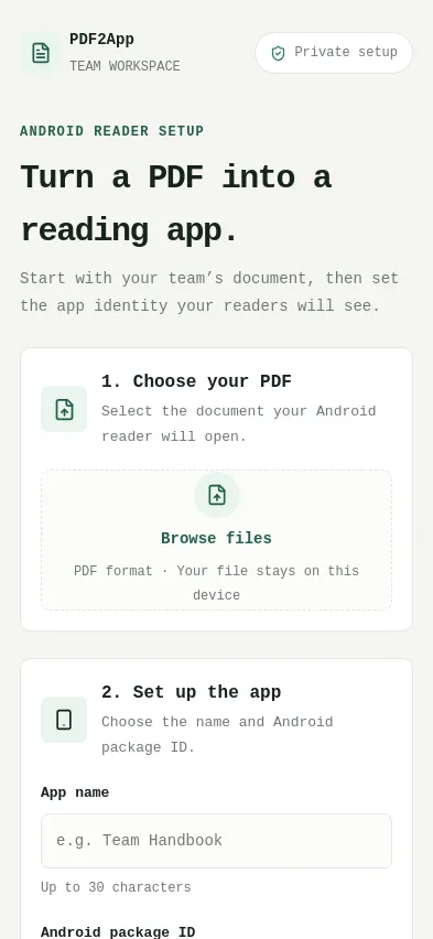 PDF2App Converter
