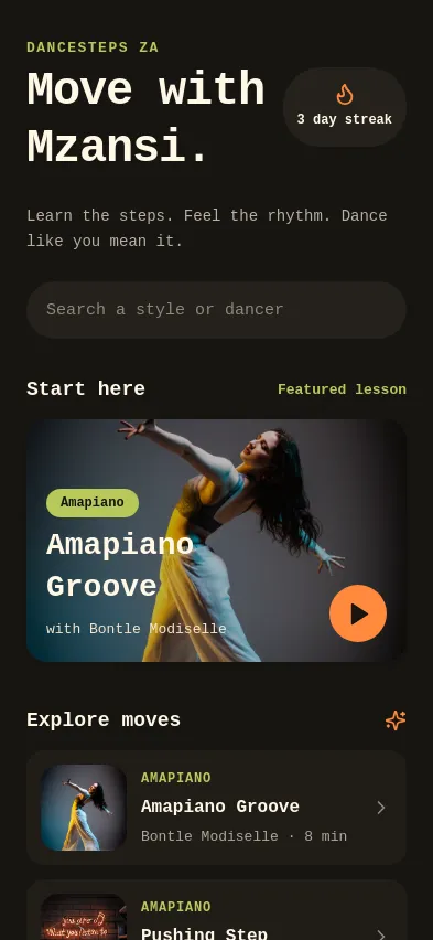 DanceSteps ZA