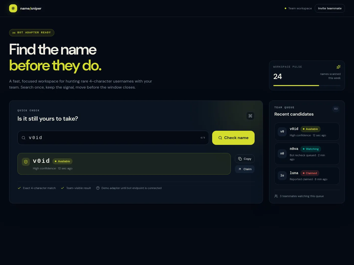 Discord Name Sniper
