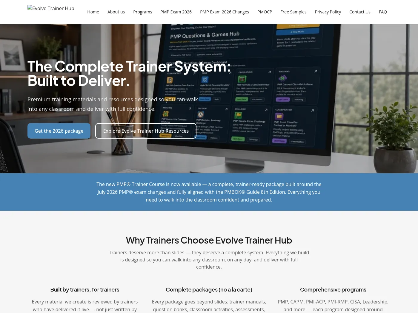 Evolve Trainer Hub Site