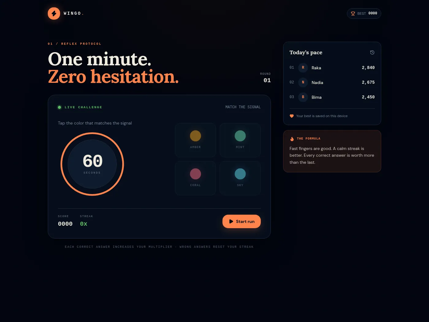 WinGo Minute Challenge