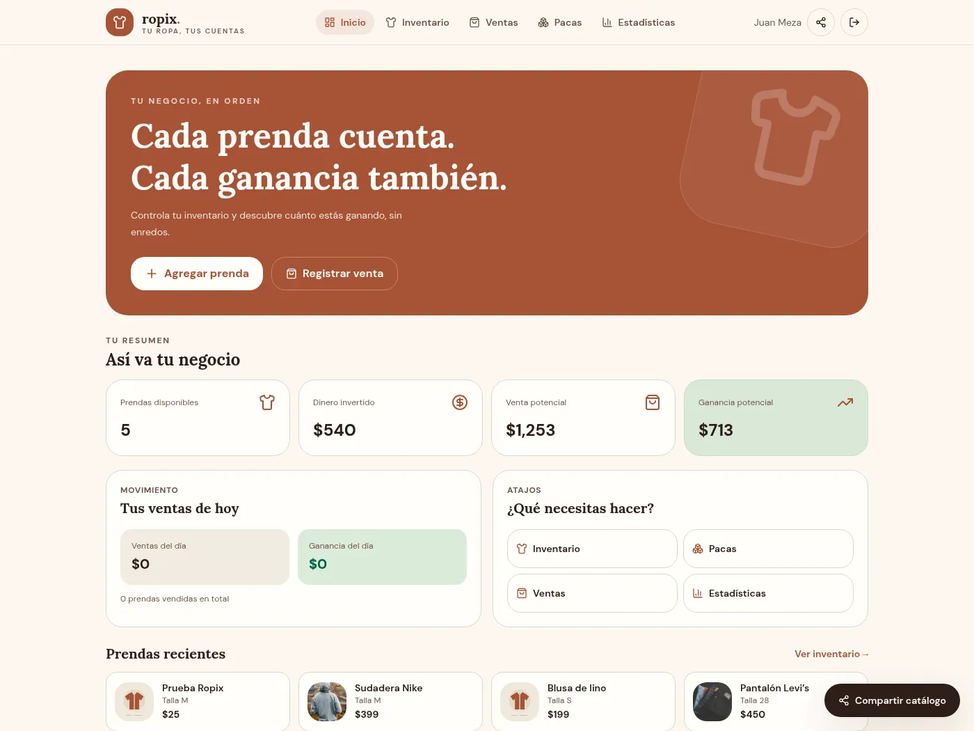Ropix Inventory App