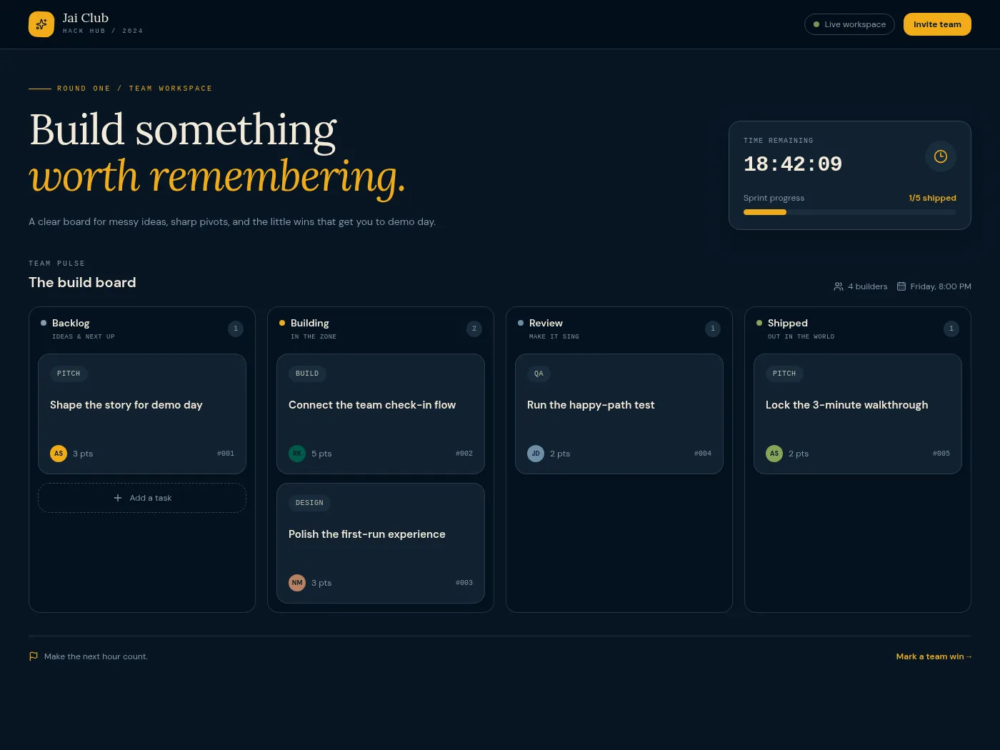 Jai Club Hack Hub