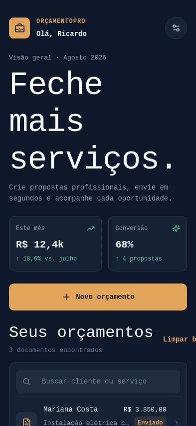OrçamentoPro Serviços