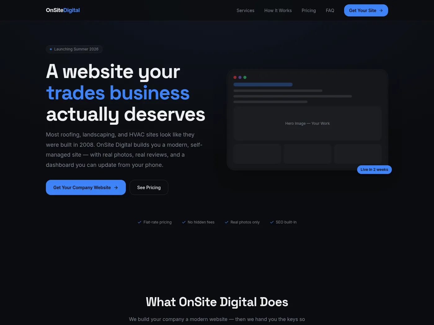 OnSite Digital Website Builder