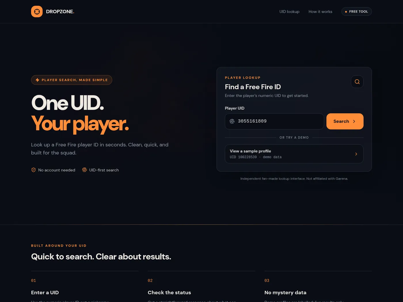 Free Fire ID Finder