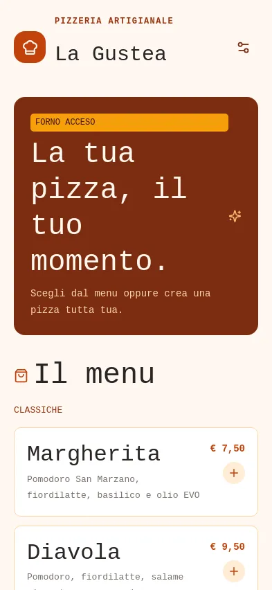 La Gustea Pizza App