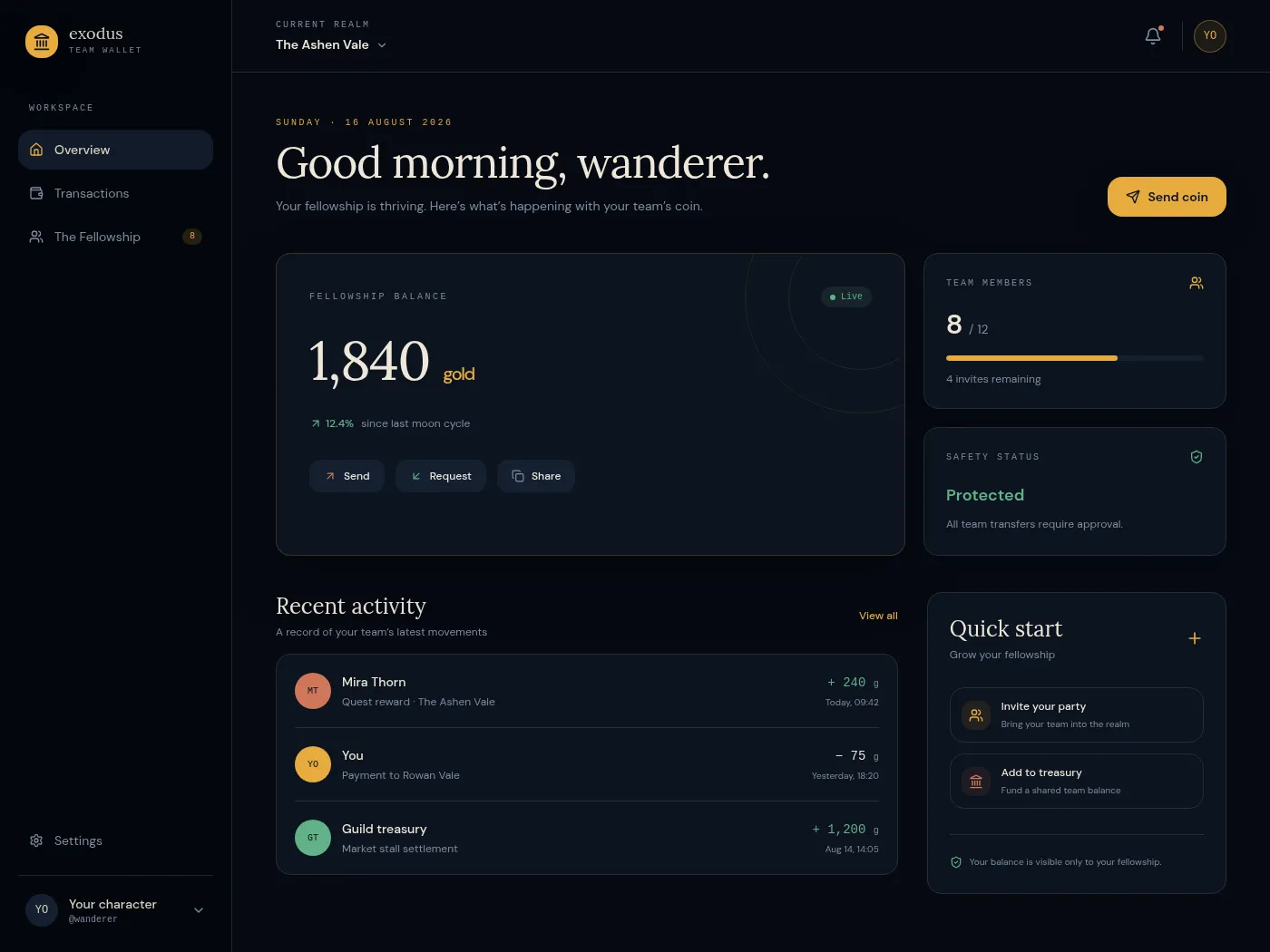 LARP Exodus Wallet