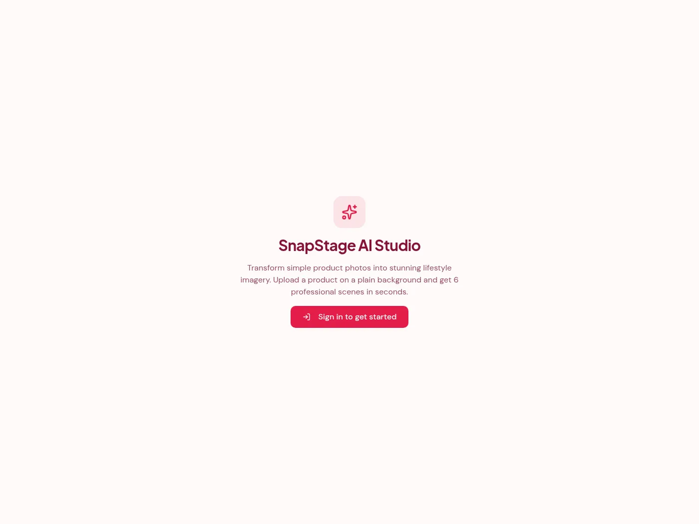 SnapStage AI Studio