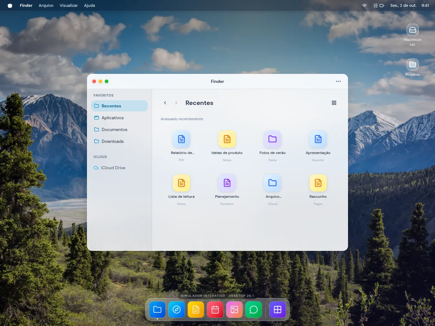 macOS 26.1 Simulator