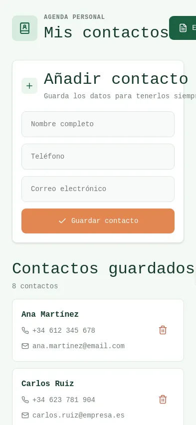 PDF Contact Saver