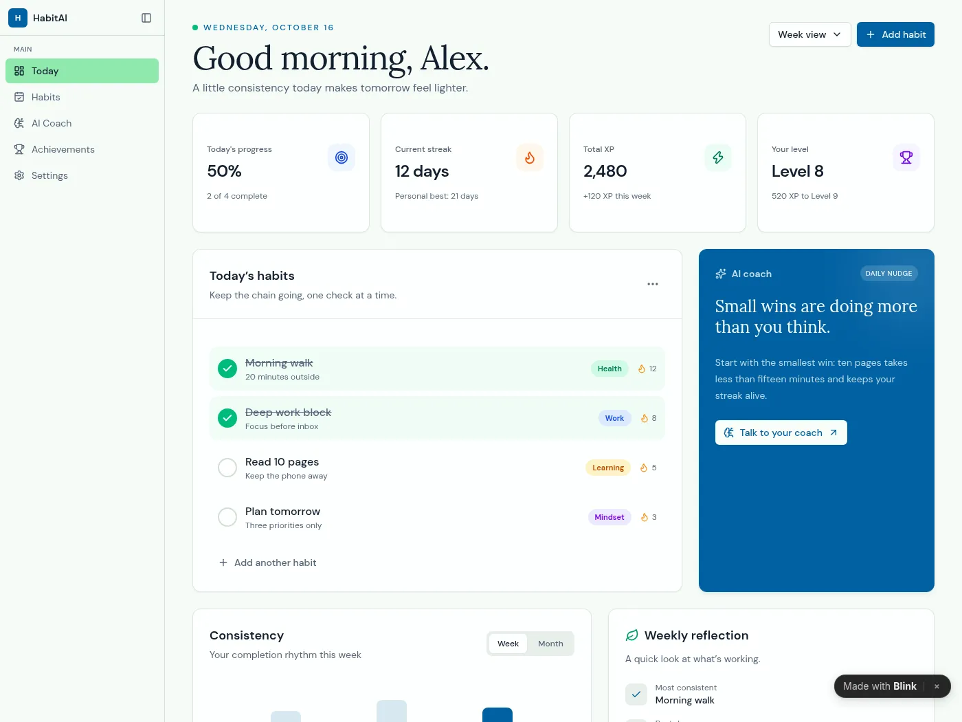 HabitAI Coach