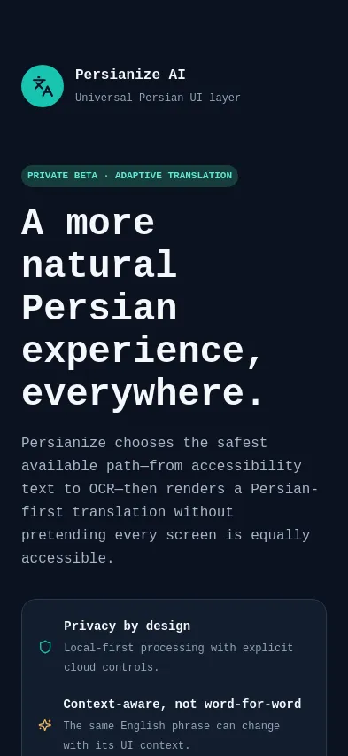 Persianize AI