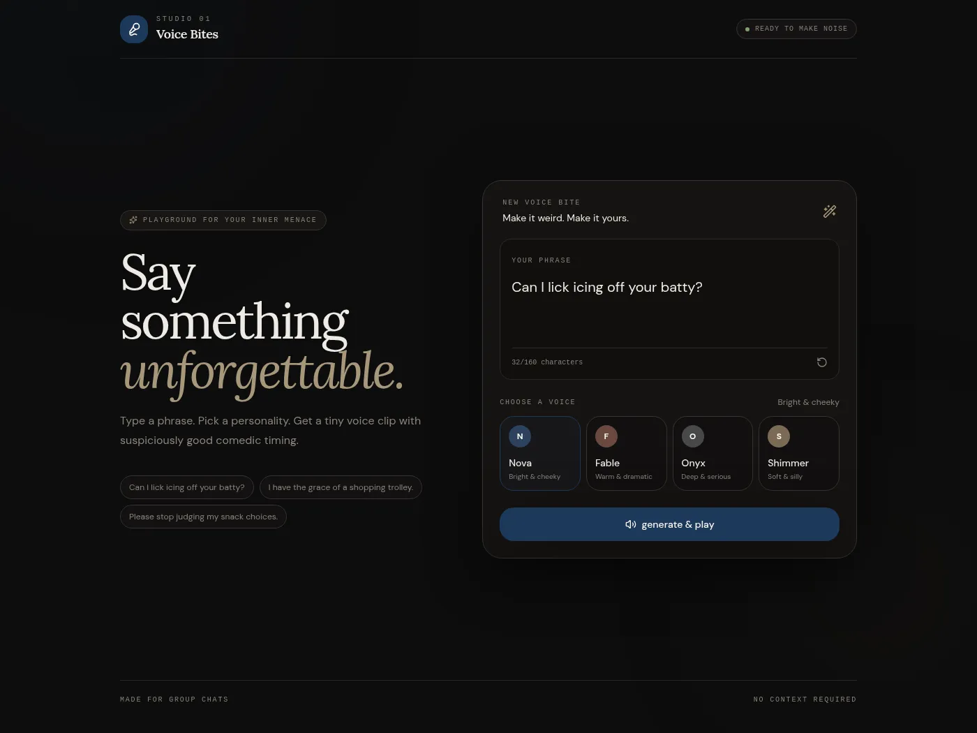 Funny AI Voice Generator
