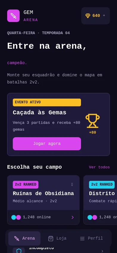 Gem Fighters Arena