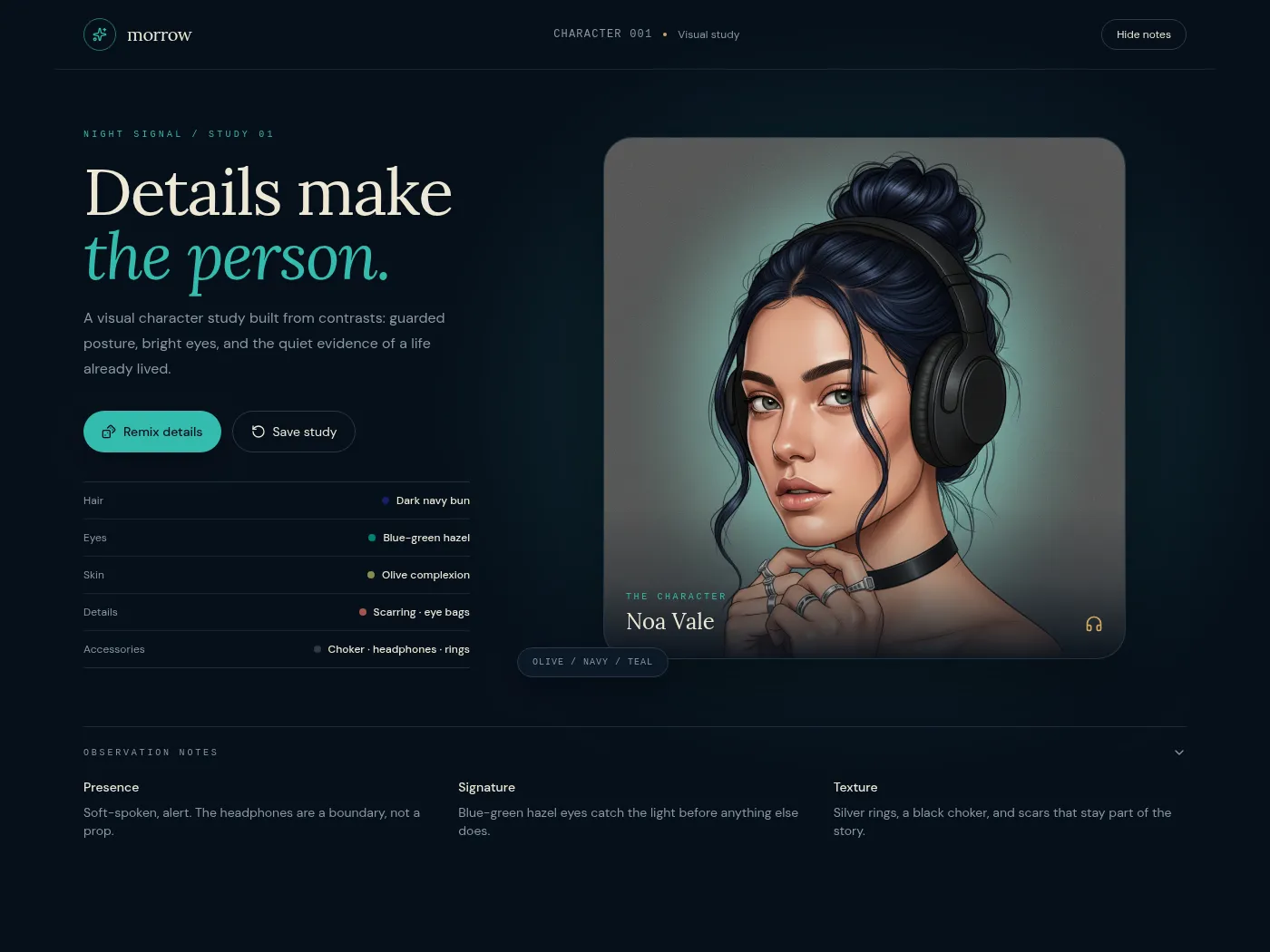 Visual Character Creator