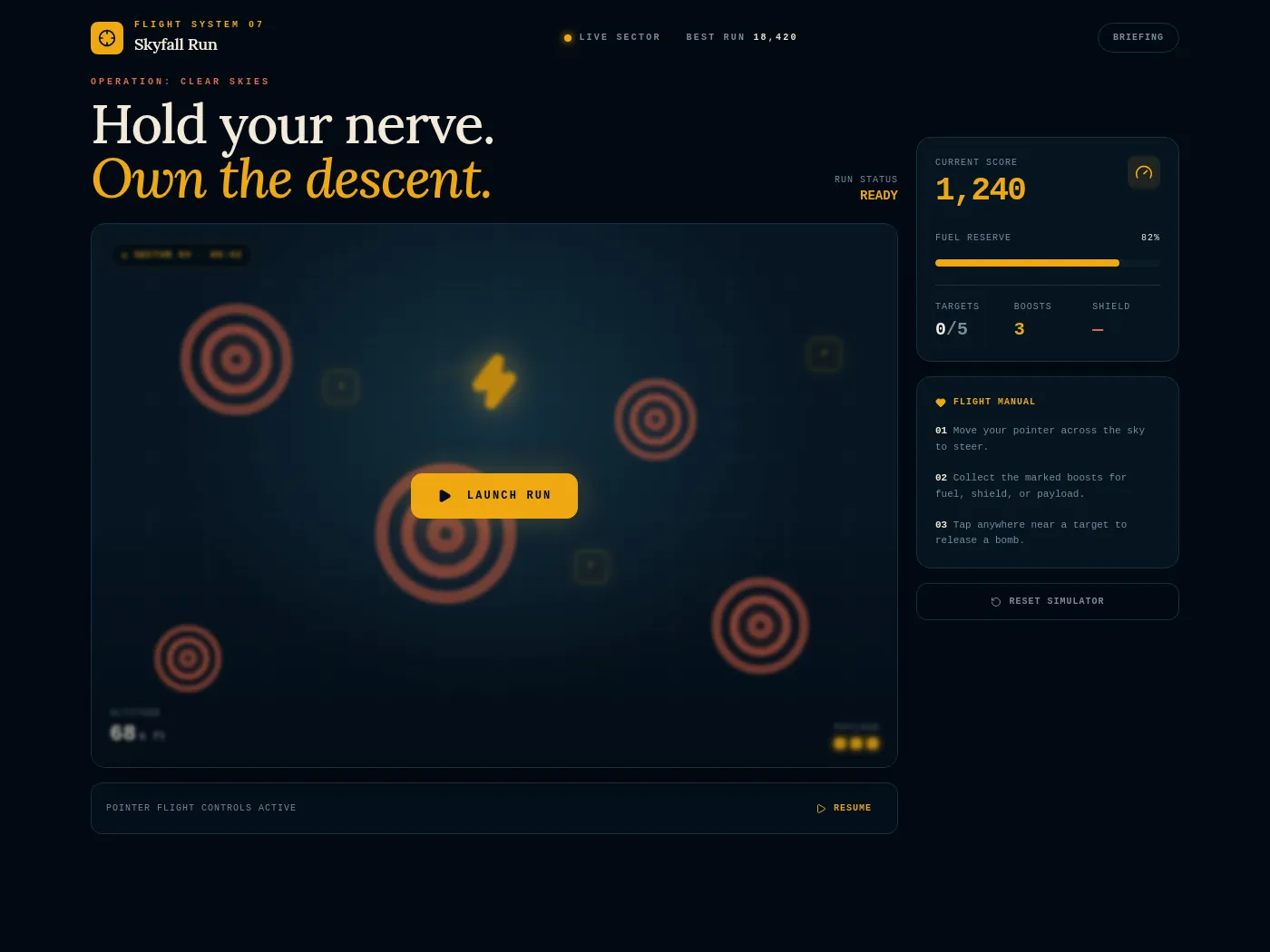 Aviator Bombing Game