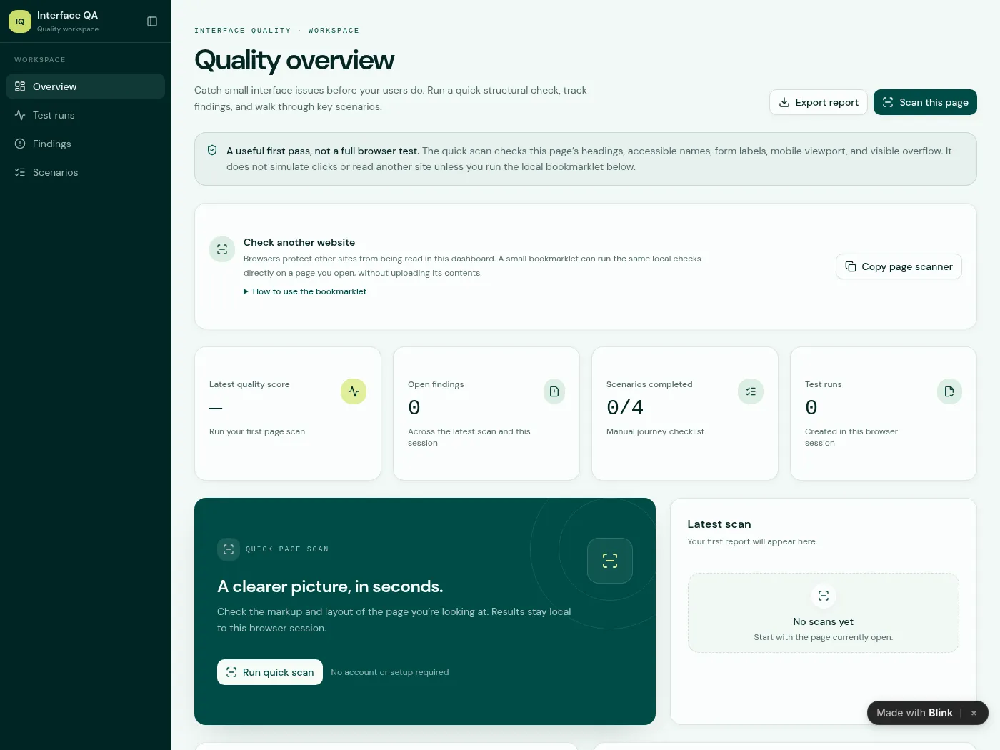 UI Assurance Tester