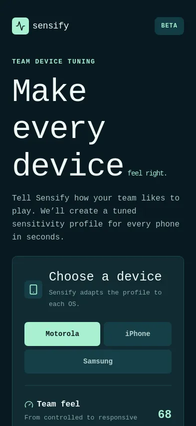Sensify AI Mobile App