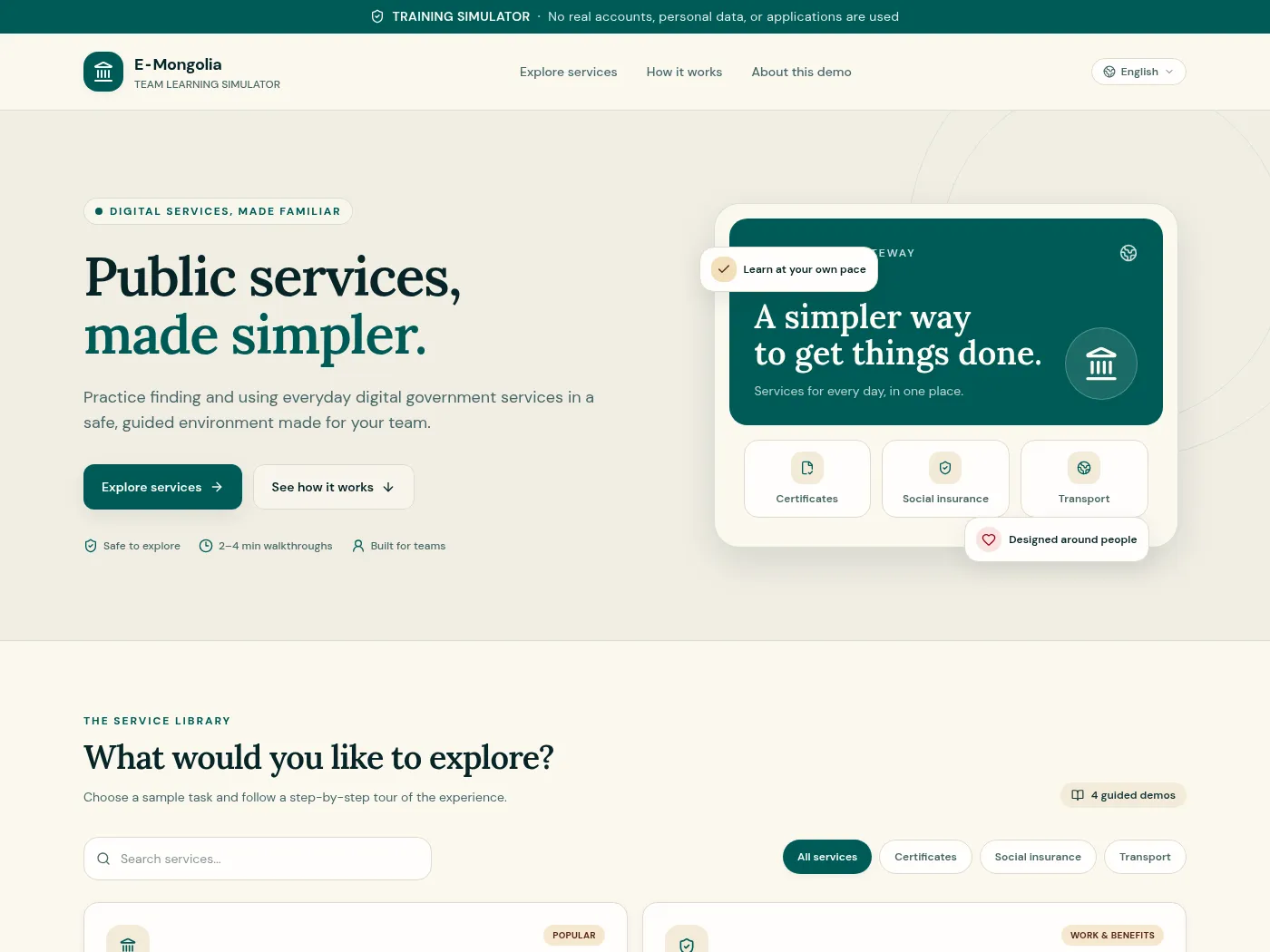 E-Gov Platform Simulator