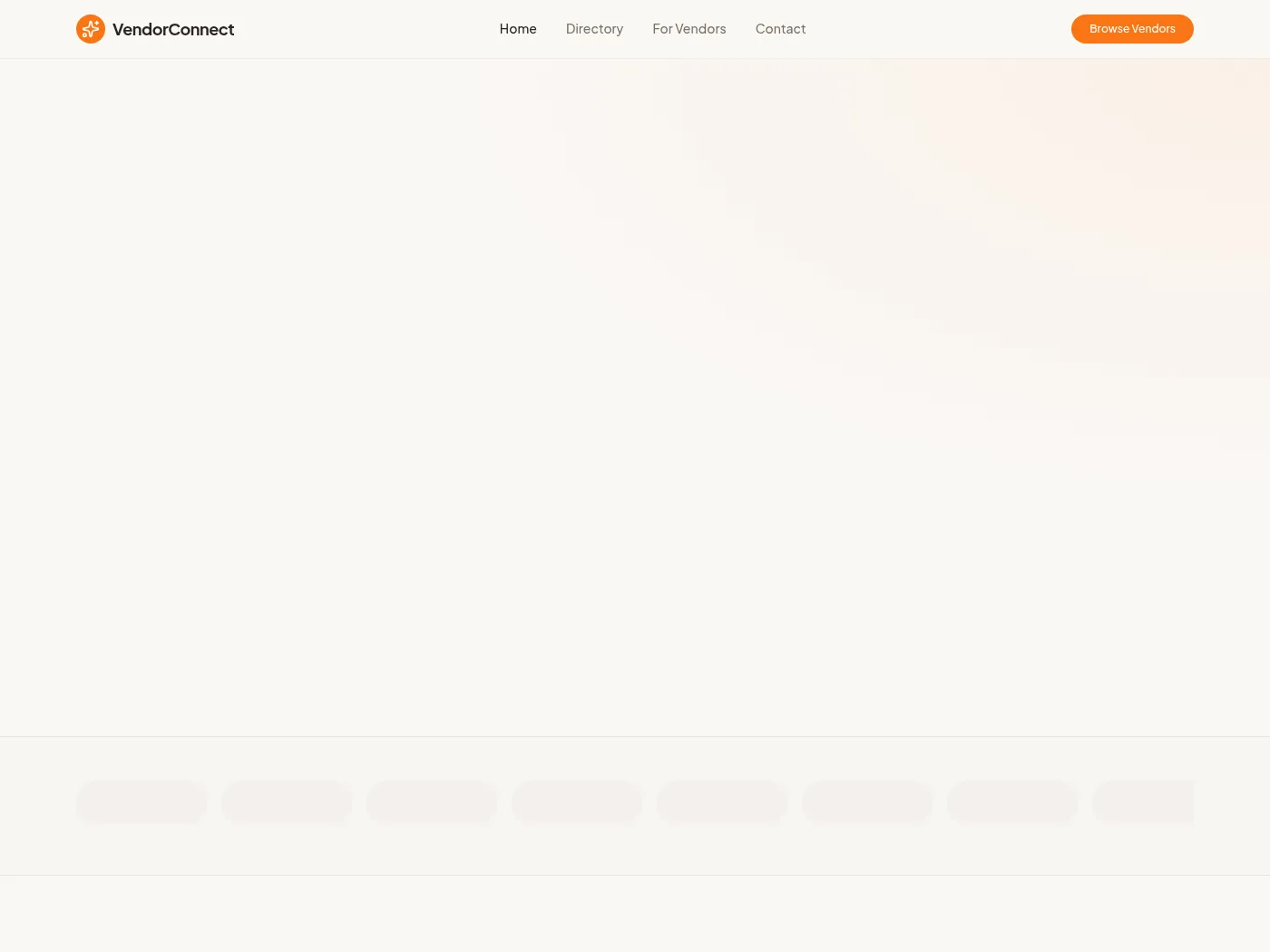 Vendor Connect Hub
