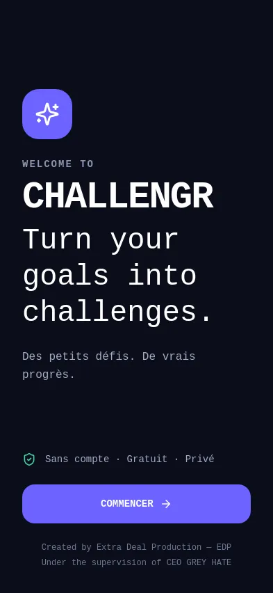 CHALLENGR – Challenge App