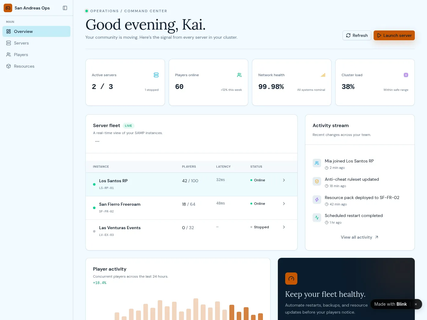 SAMP Server Manager