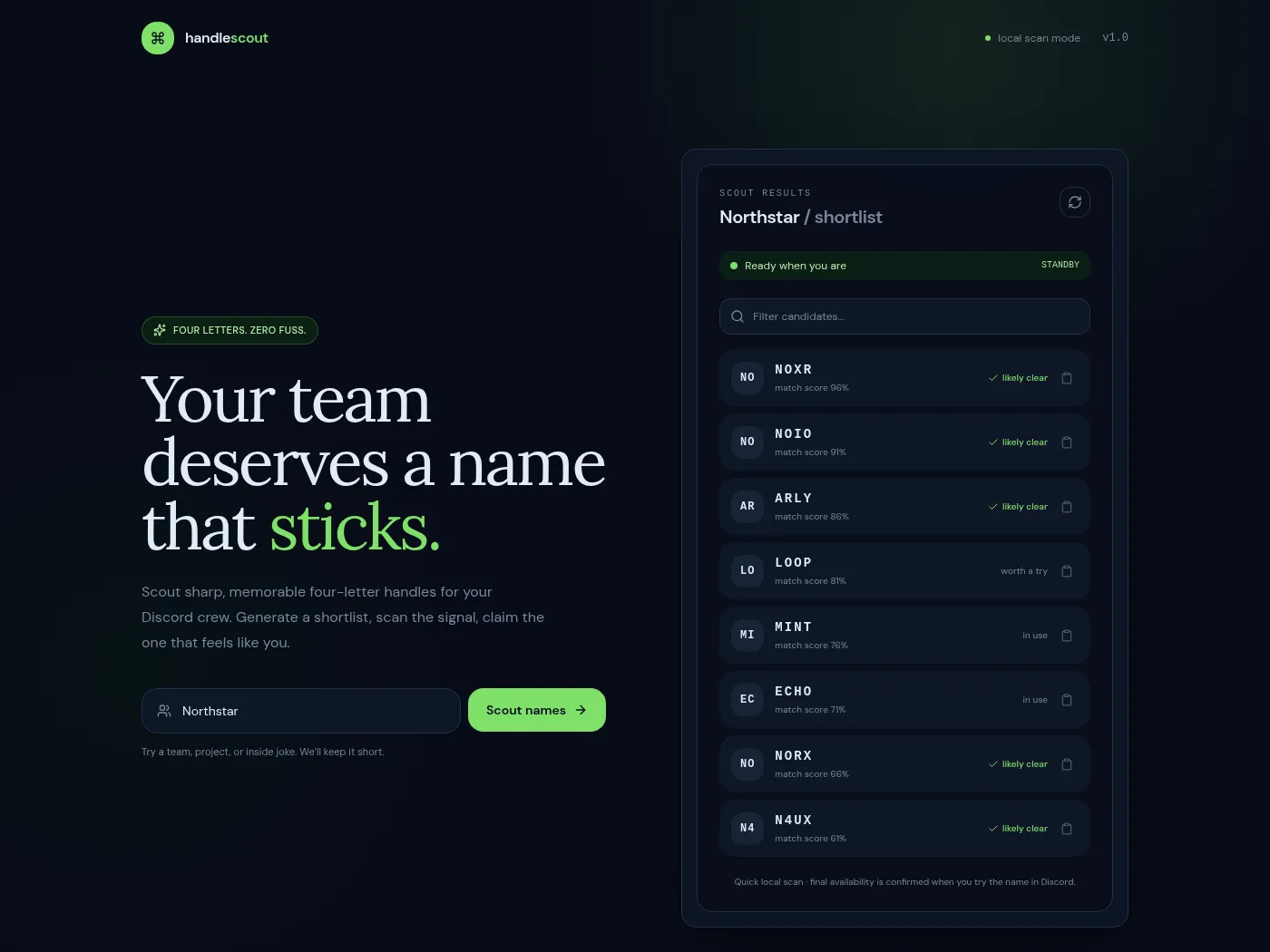 Discord Name Finder
