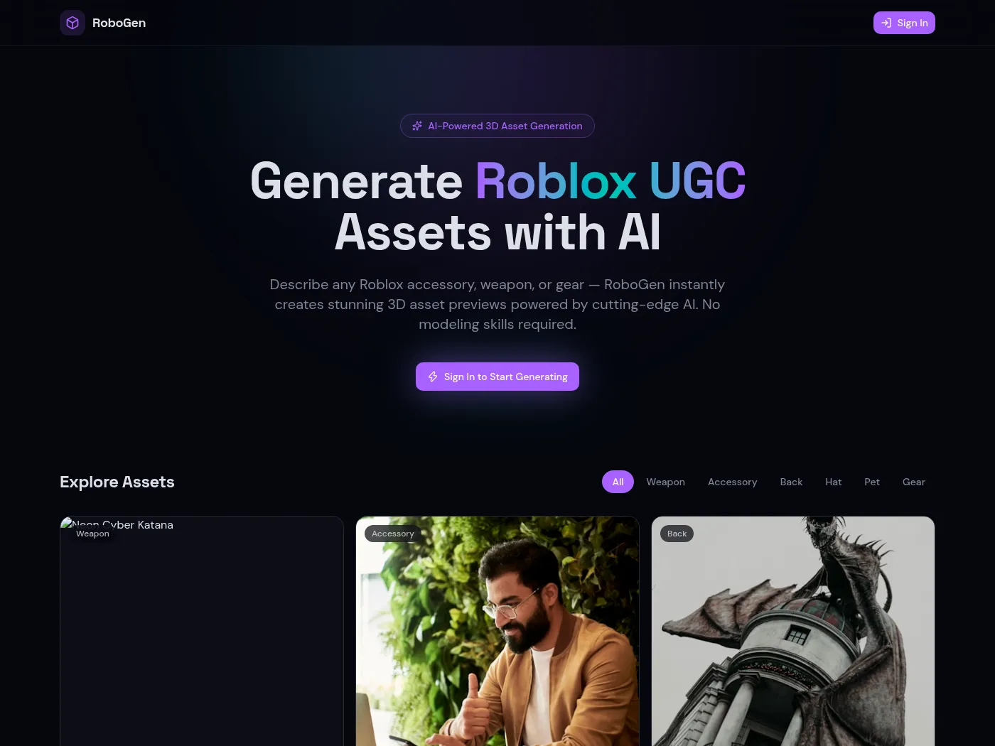 RoboGen UGC AI