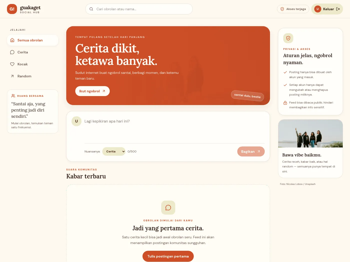 Guakaget Social Hub